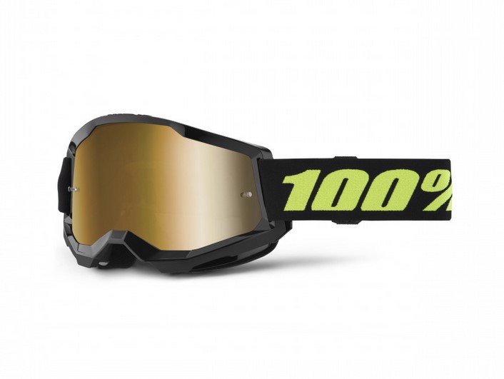 100% STRATA 2 Goggles Solar Eclipse-Mirror True Gold Lens – Webbshop
